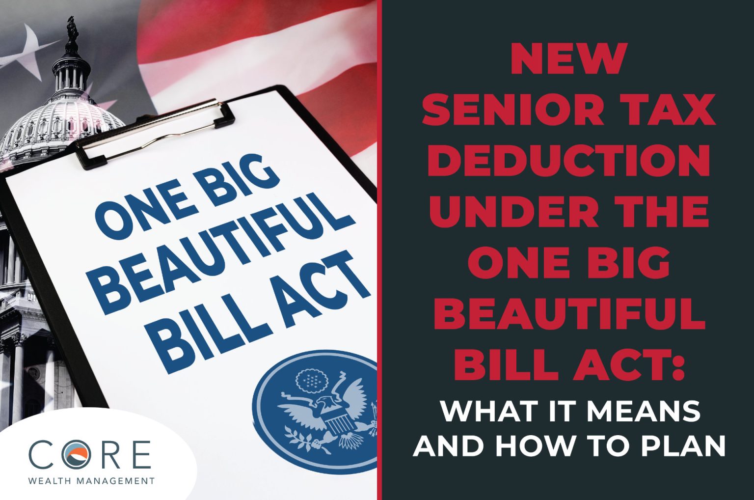 New Senior Tax Deduction Under the One Big Beautiful Bill Act: What It ...